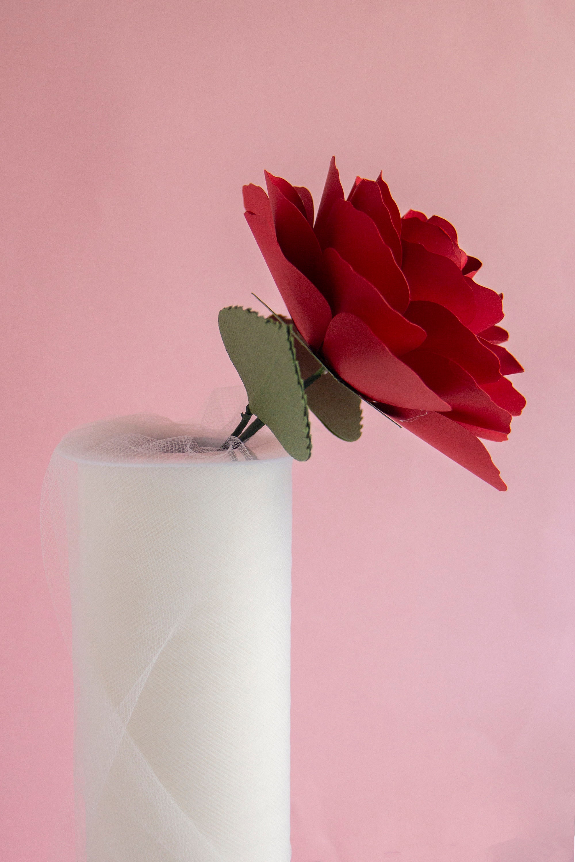 Decorative Handmade Stemmed Paper Roses Version #2 - Etsy