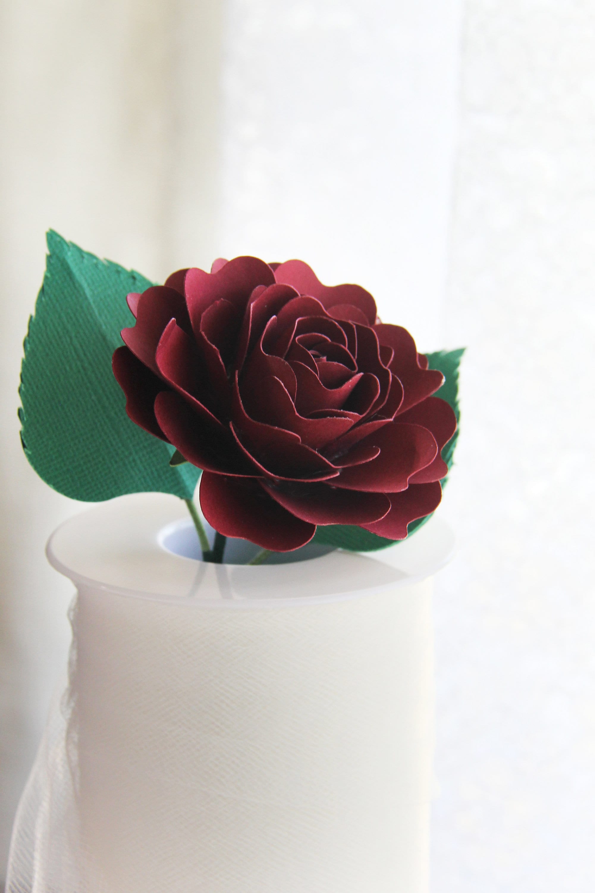 Decorative Handmade Stemmed Paper Red Roses Version 1 - Etsy