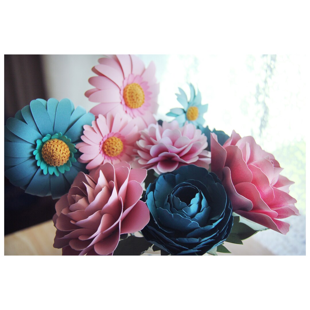 Custom Paper Flower Bouquet - Etsy