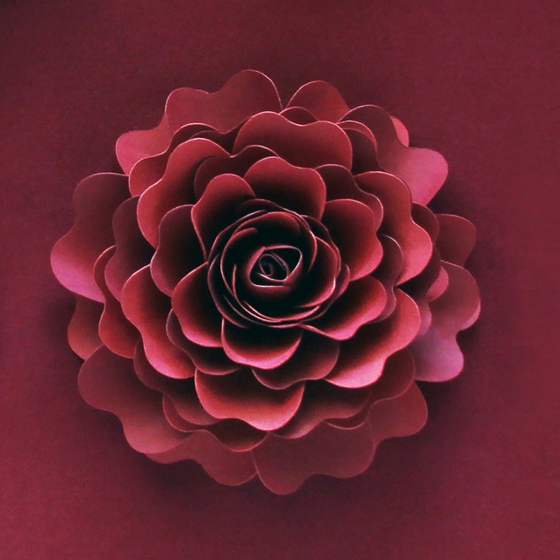 Decorative Handmade Stemmed Paper Red Roses Version 1 - Etsy