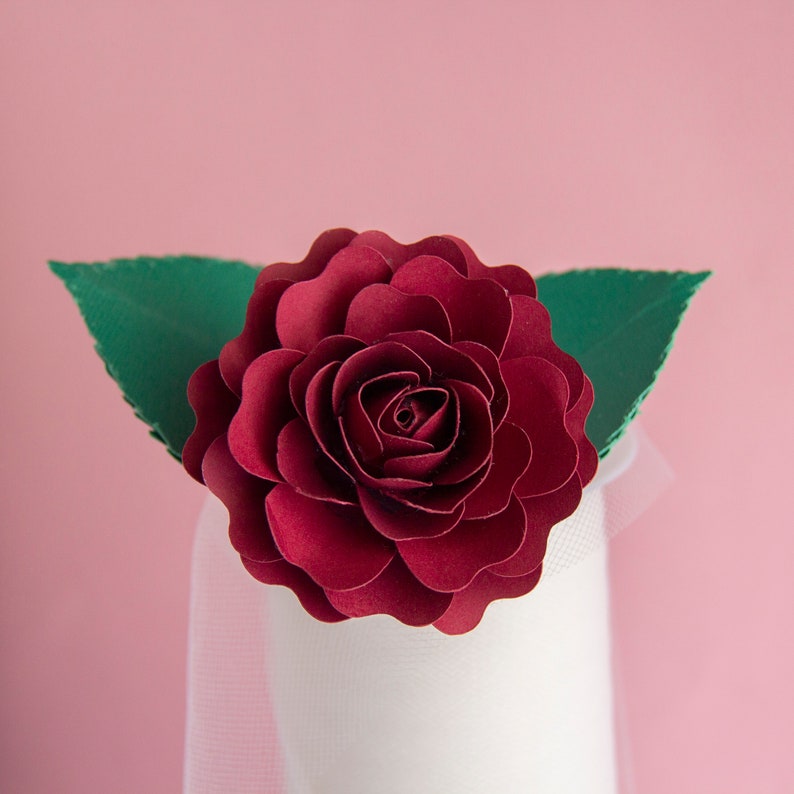 Decorative Handmade Stemmed Paper Red Roses Version 1 - Etsy