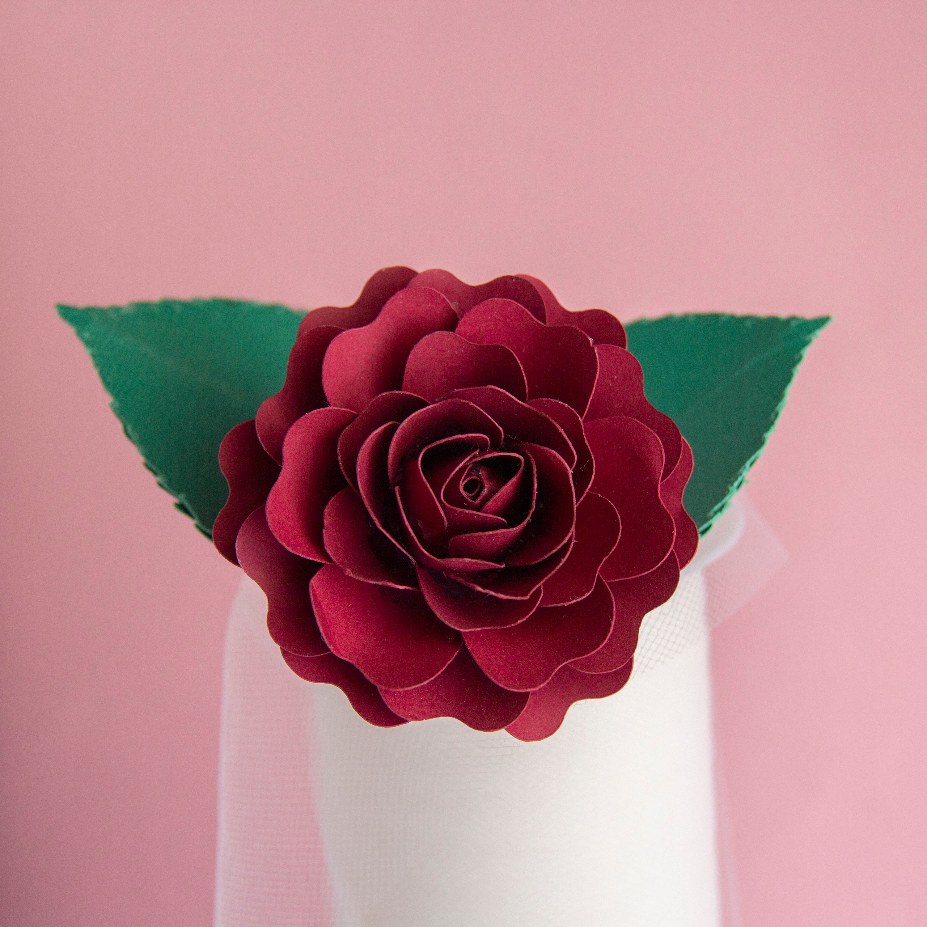 Decorative Handmade Stemmed Paper Red Roses Version 1 - Etsy