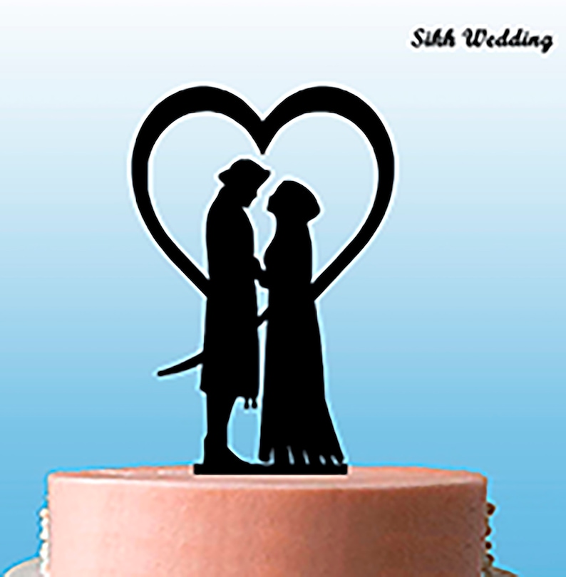 Indian or Sikh Traditional Wedding Couple Celebration Cake - Etsy