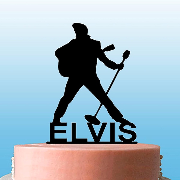 Elvis Cake Topper - Etsy