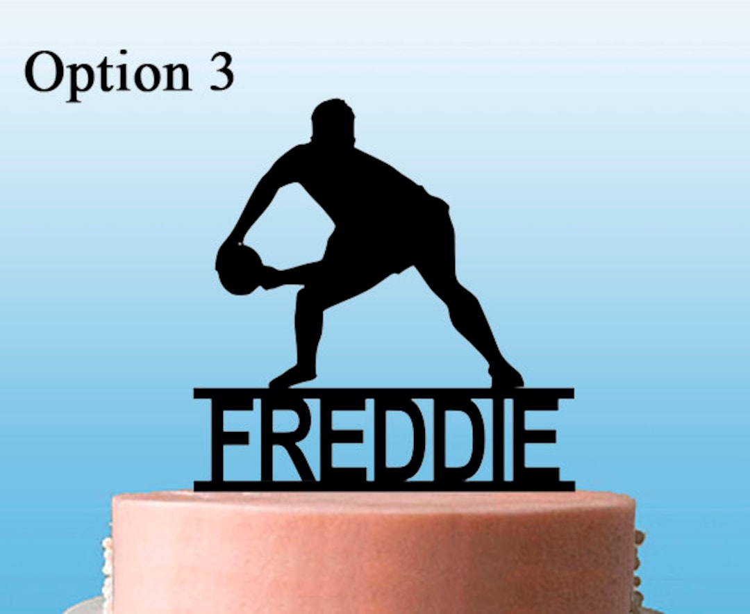Personalised Rugby Football Cake Topper Acrylic 3 Options - Etsy