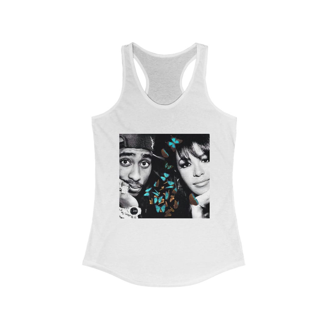 Tupac and Aaliyah Tank Top, Aaliyah Tank Top, Tupac Tank Top, Women's ...