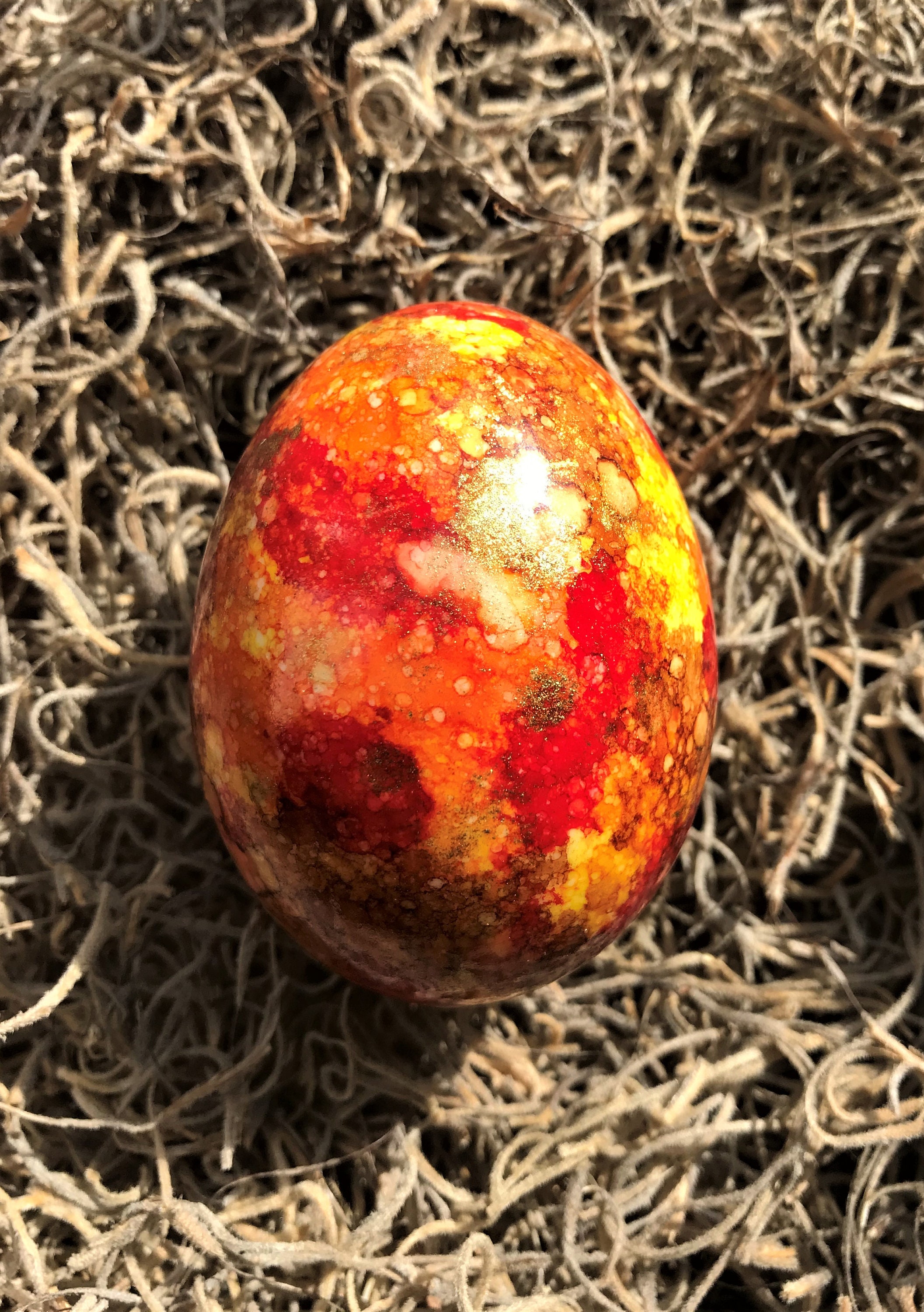 Alcohol ink egg | Etsy