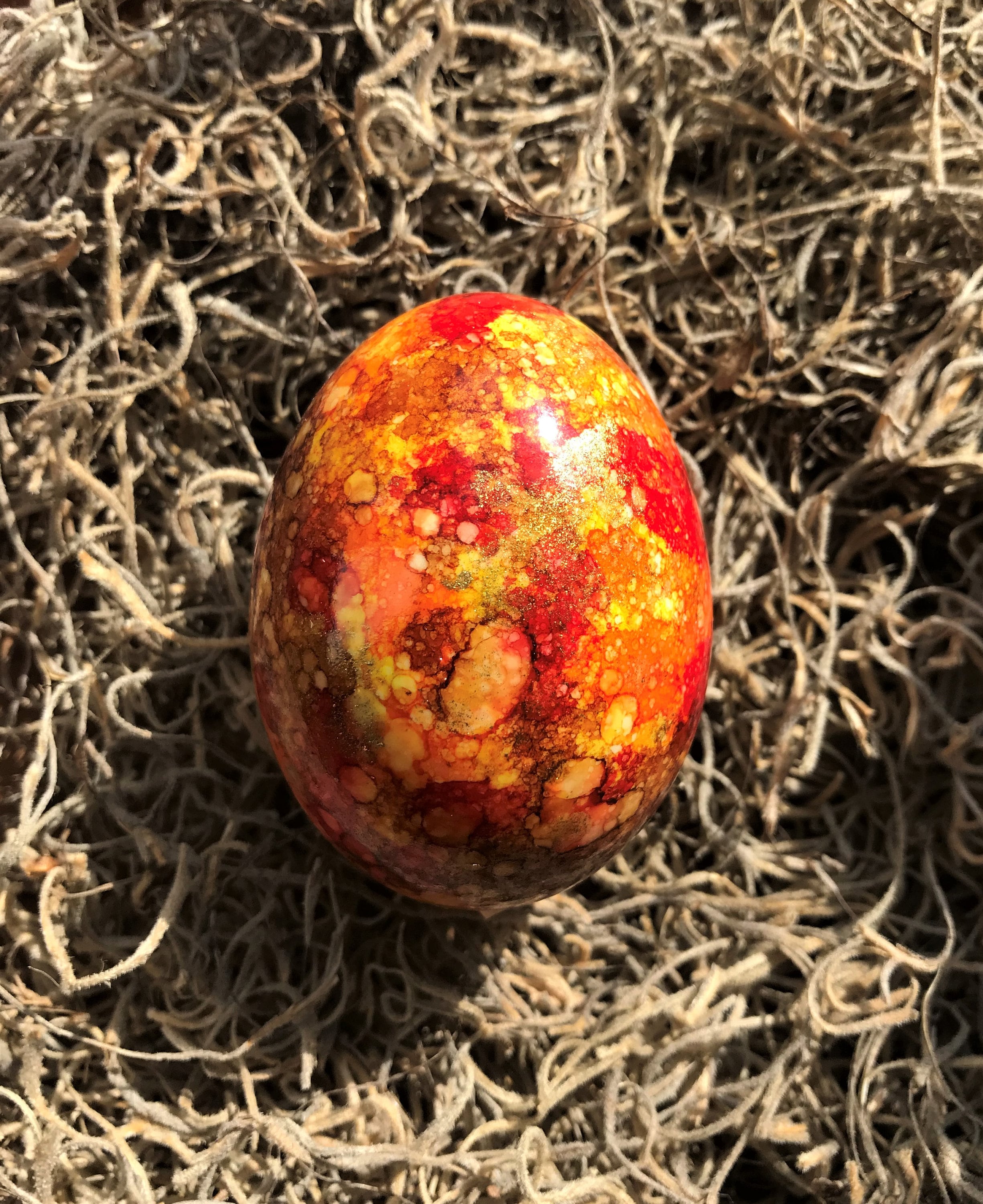 Alcohol ink egg | Etsy