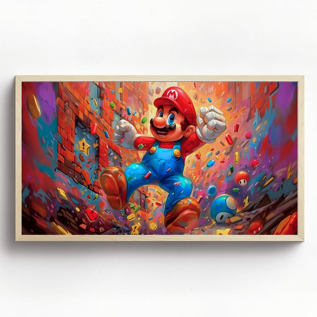 Super Mario Graffiti Art for Samsung Frame TV (digital Download) - Etsy