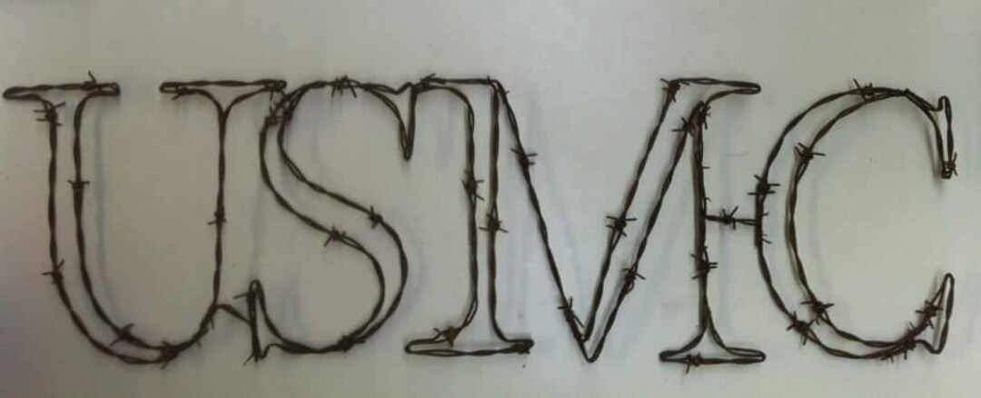 USMC, Marine Corps, First Names, Art, Home Decor, Barbed Wire Art ...