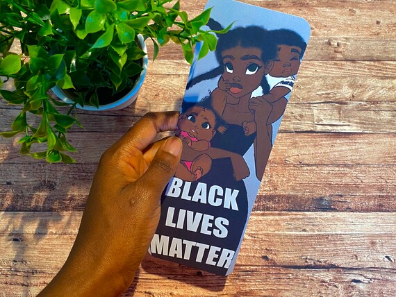 BLM Bookmark Bookmark Paper Black Lives Matter Art Print | Etsy