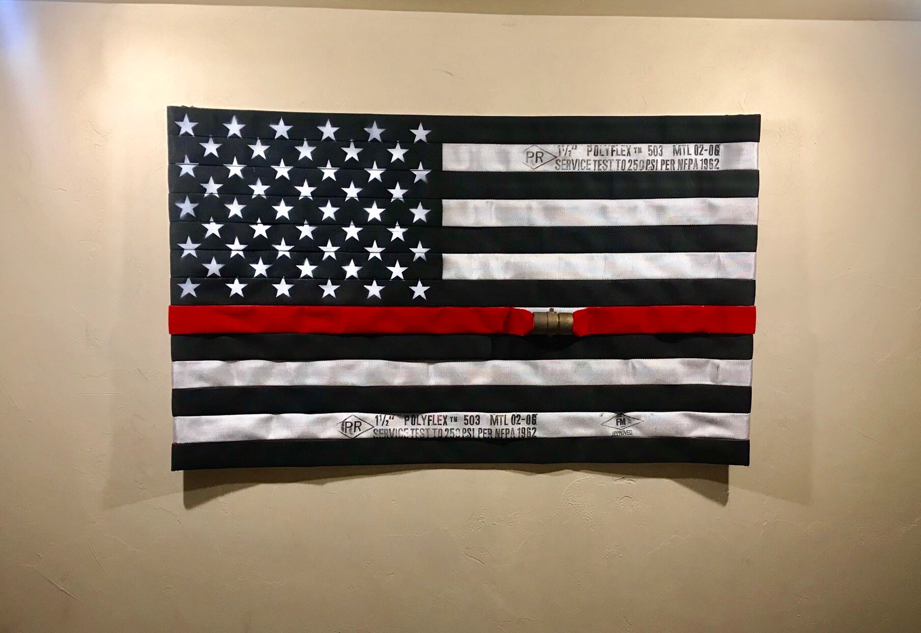 Thin Red Line Fire Hose Flag, 2.75 X 4.5 Ft, Dads Christmas Gift for ...