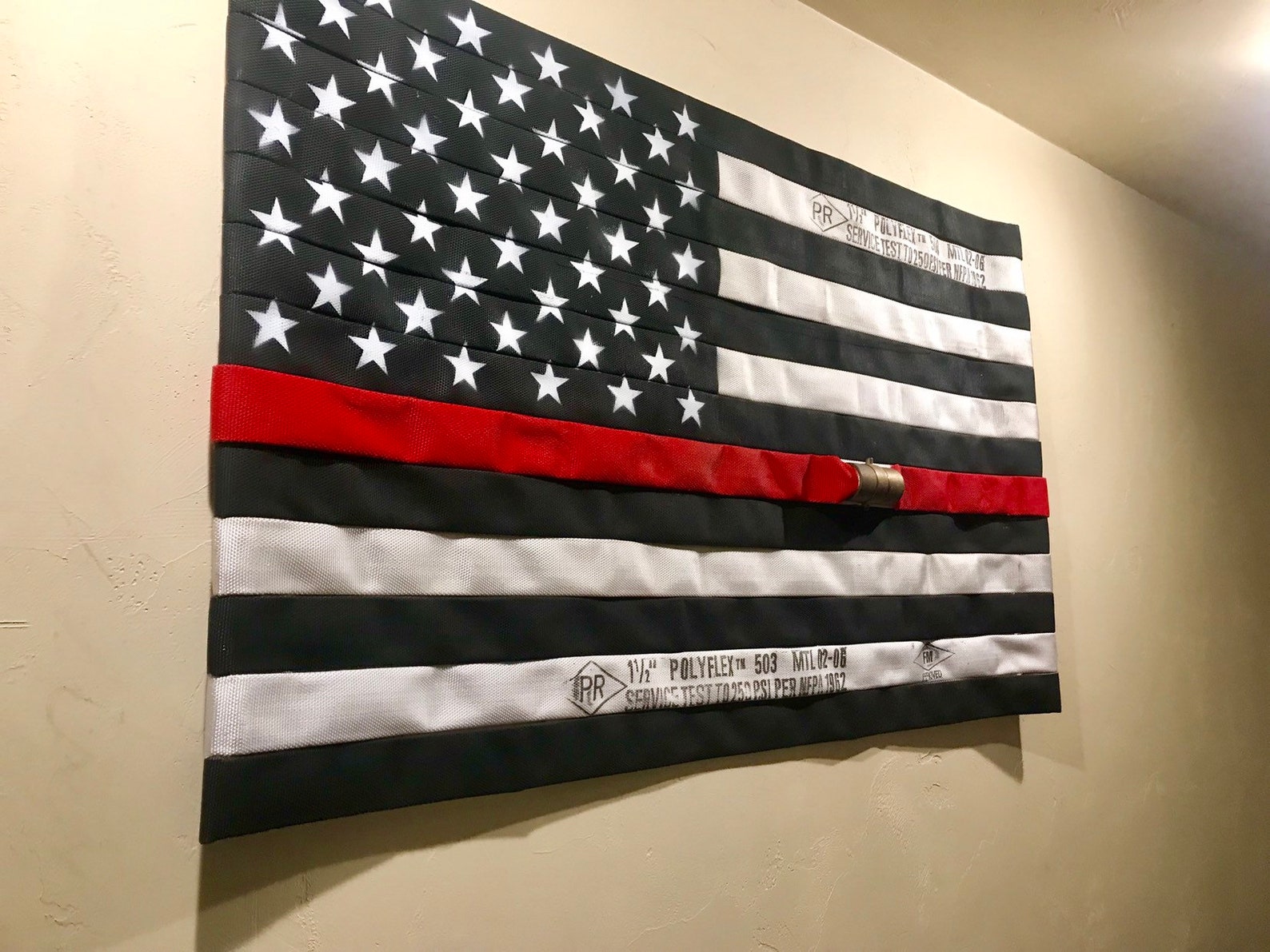 Thin Red Line Fire Hose Flag, 2.75 X 4.5 Ft, Dads Christmas Gift for ...
