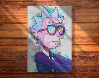 Limited Edition Rick and Morty Pop Art 16x20 Poster Rick and Morty ...