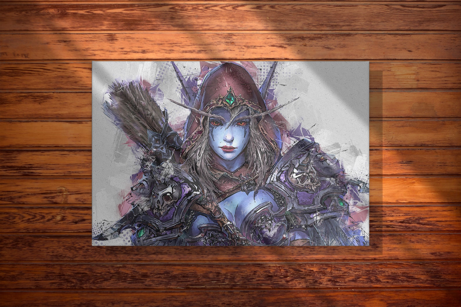 Sylvanas Windrunner - World of Warcraft Graffiti Art Canvas Print, Foam ...