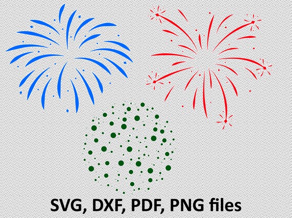 Fireworks SVG Cut Files instant download commercial use | Etsy