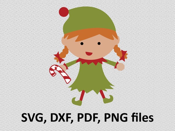 Girl Elf SVG / Elf PDF / Elf PNG / Elf Dxf Elf Silhouette | Etsy