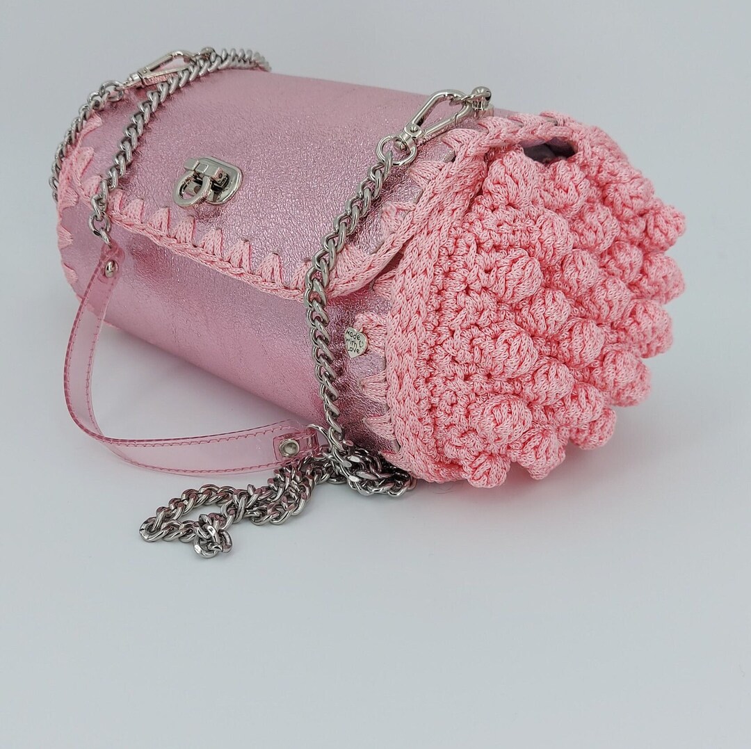 Pink Glittered Bon Bon Bag - Etsy