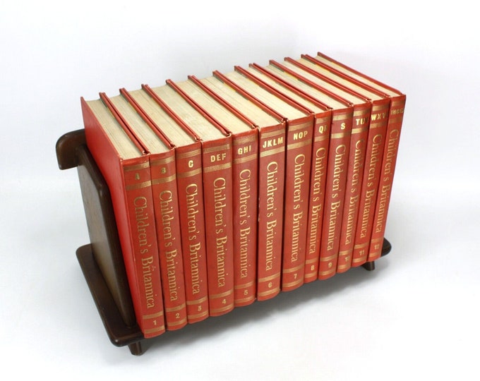 Childrens Britannica, 12 Volume Set, 1960 61, Complete, With Shelf ...