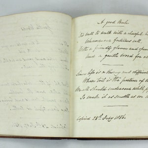 A Victorian Manuscript Book of Transcribed Poetry and Verse, 1852-1898 ...