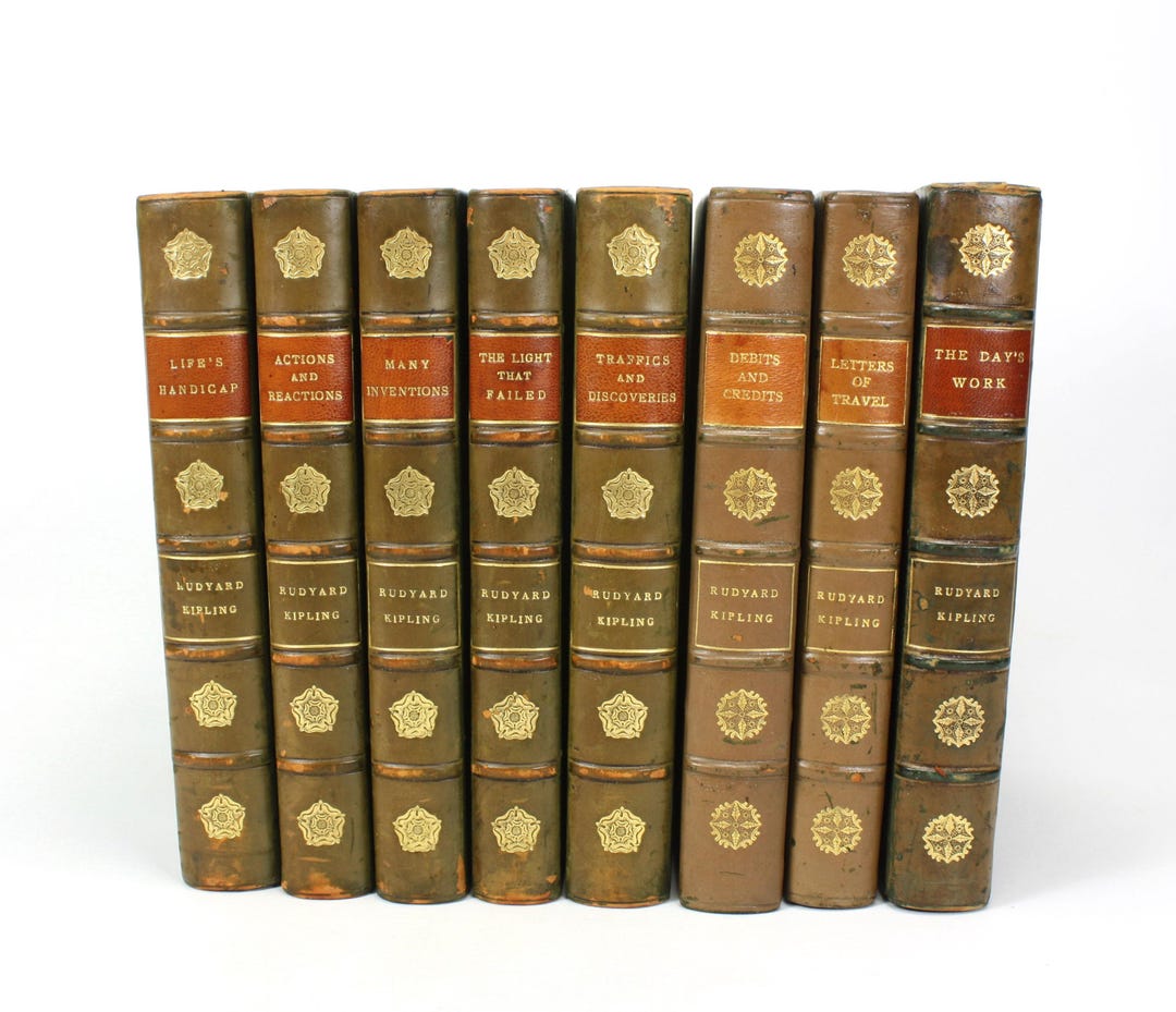 A Collection of 8 Works by Rudyard Kipling, Macmillan, 1904-1926 ...