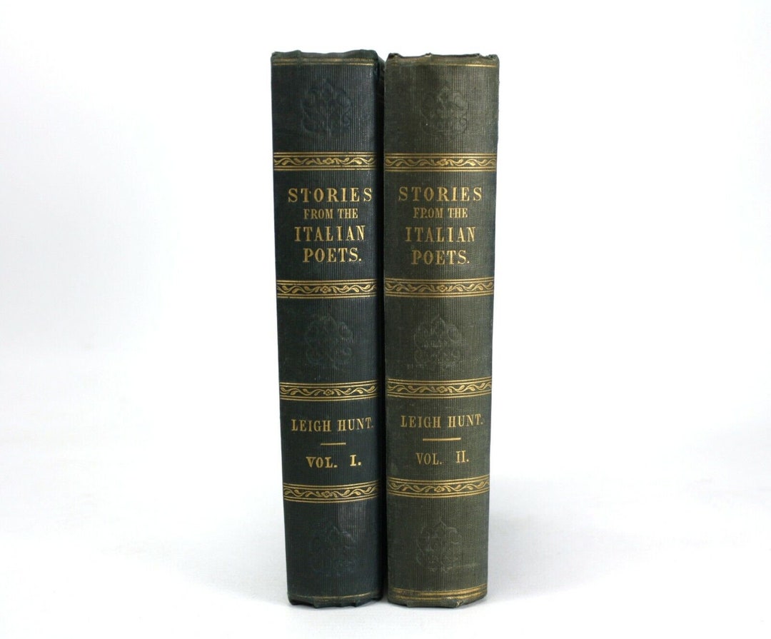 Stories From the Italian Poets, 2 Vols, by Leigh Hunt 1846 1st Ed ...