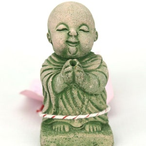Small Standing Sandstone Monk Incense Stick Holder / Statue, 8cm High ...
