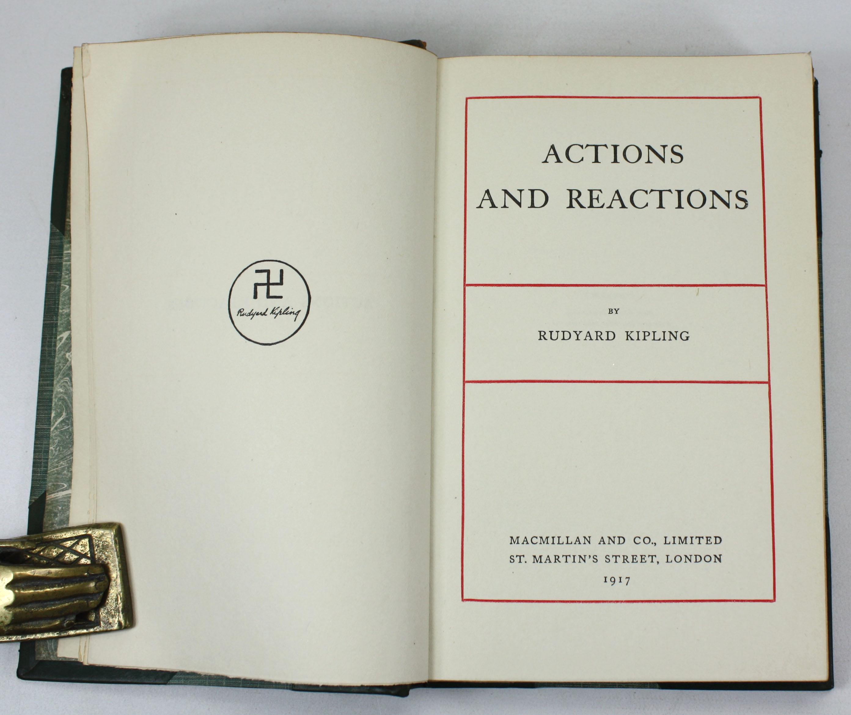 A Collection of 8 Works by Rudyard Kipling, Macmillan, 1904-1926 ...