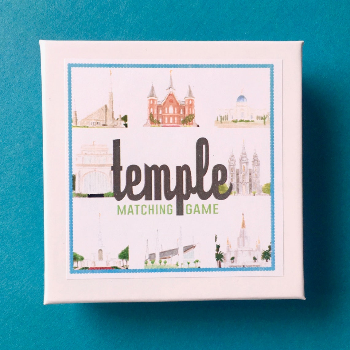 LDS Temple Matching Game - Etsy