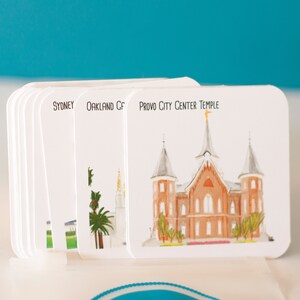 LDS Temple Matching Game - Etsy