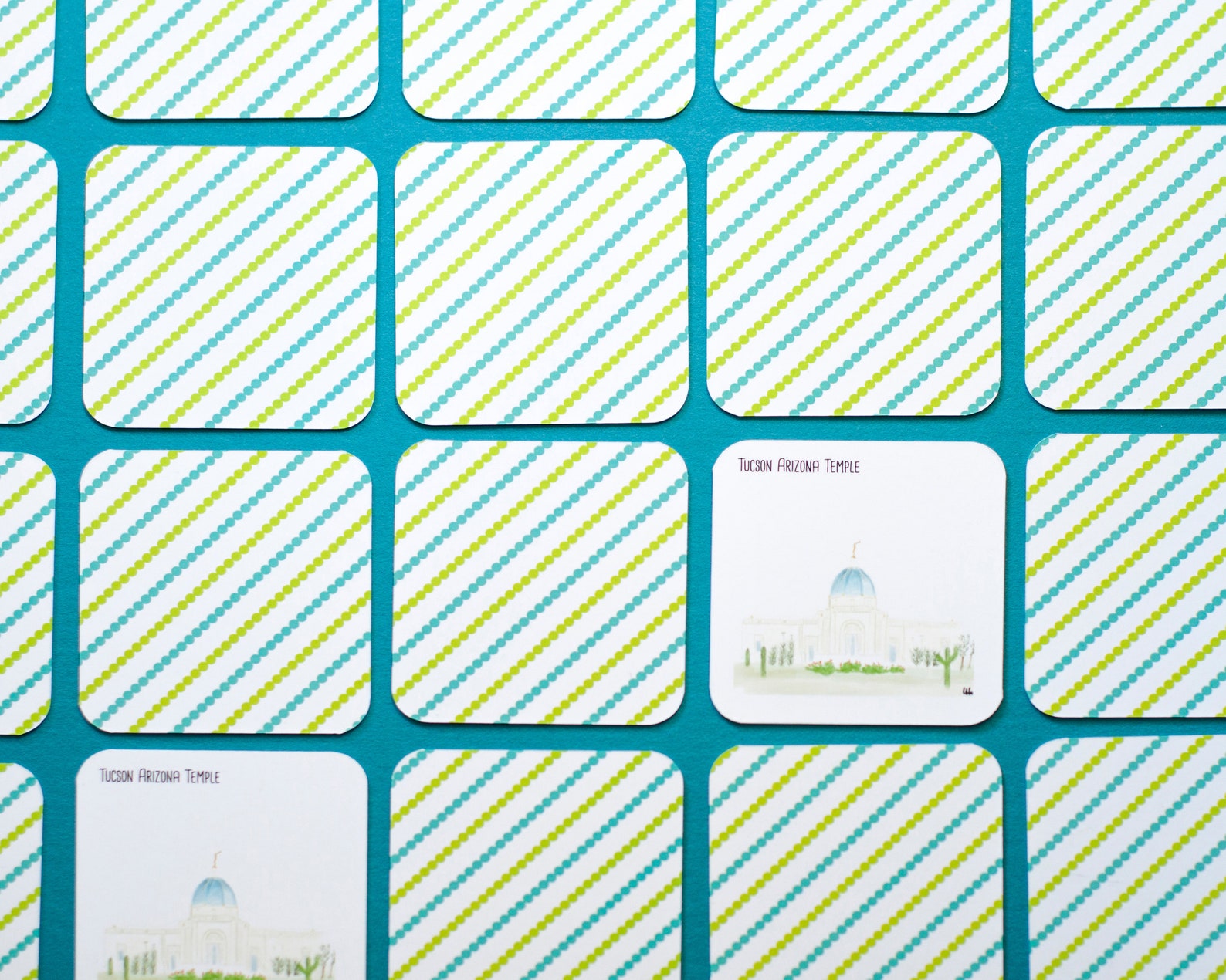 LDS Temple Matching Game - Etsy
