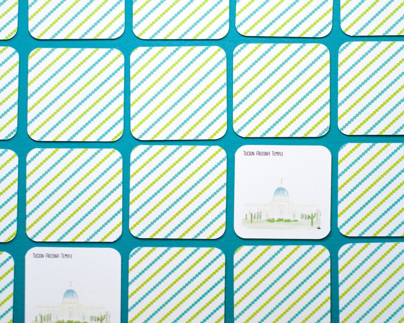 LDS Temple Matching Game - Etsy