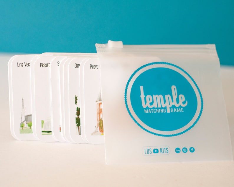 LDS Temple Matching Game - Etsy