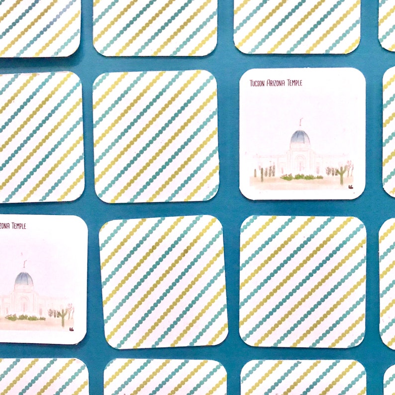 LDS Temple Matching Game - Etsy
