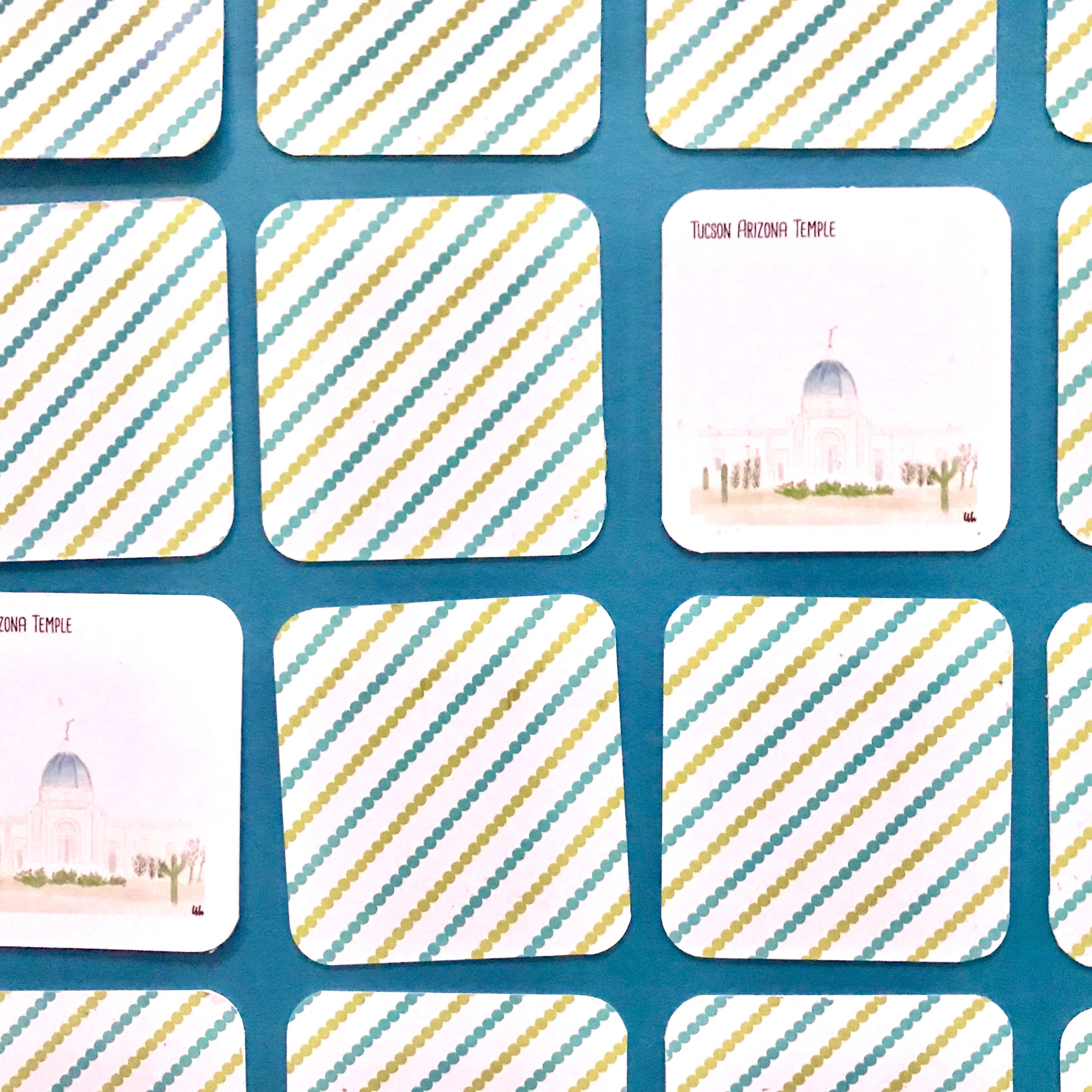 LDS Temple Matching Game - Etsy