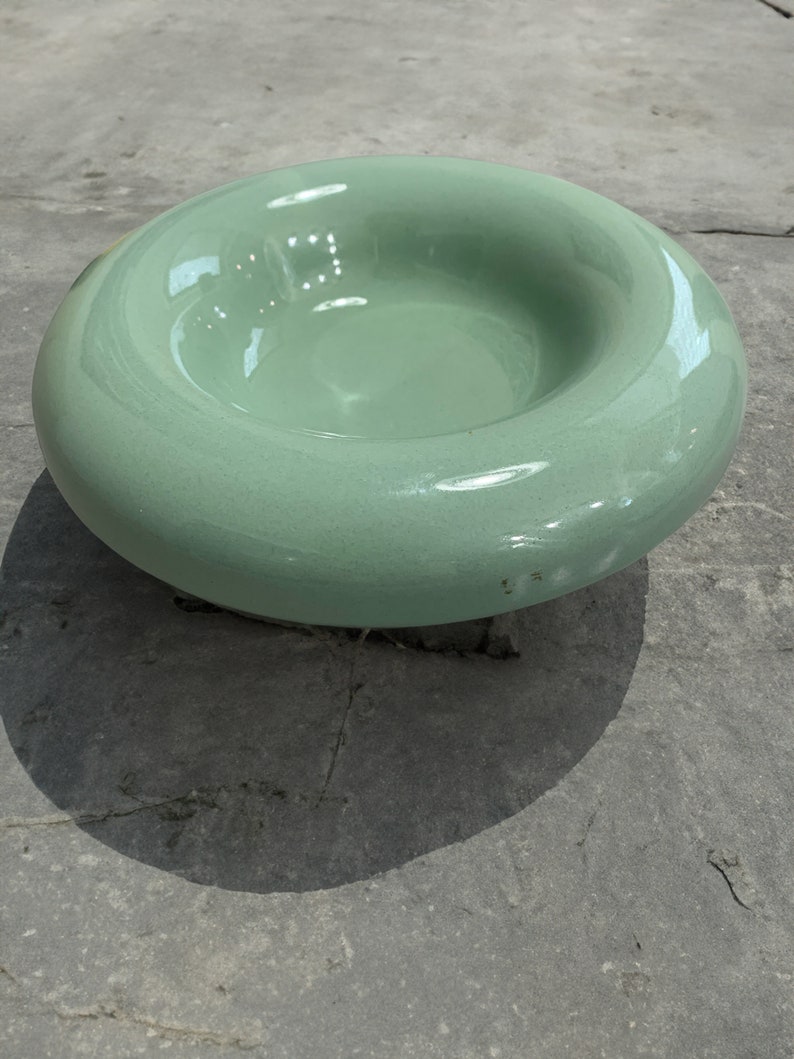 Haeger 5136 1970s / 1980s 7 Green Round Pottery Ceramic Bowl - Etsy