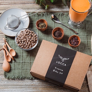 Boba Tea Kit Thai Set, Thai Boba Tea Kit With Thai, Jasmine and Black ...