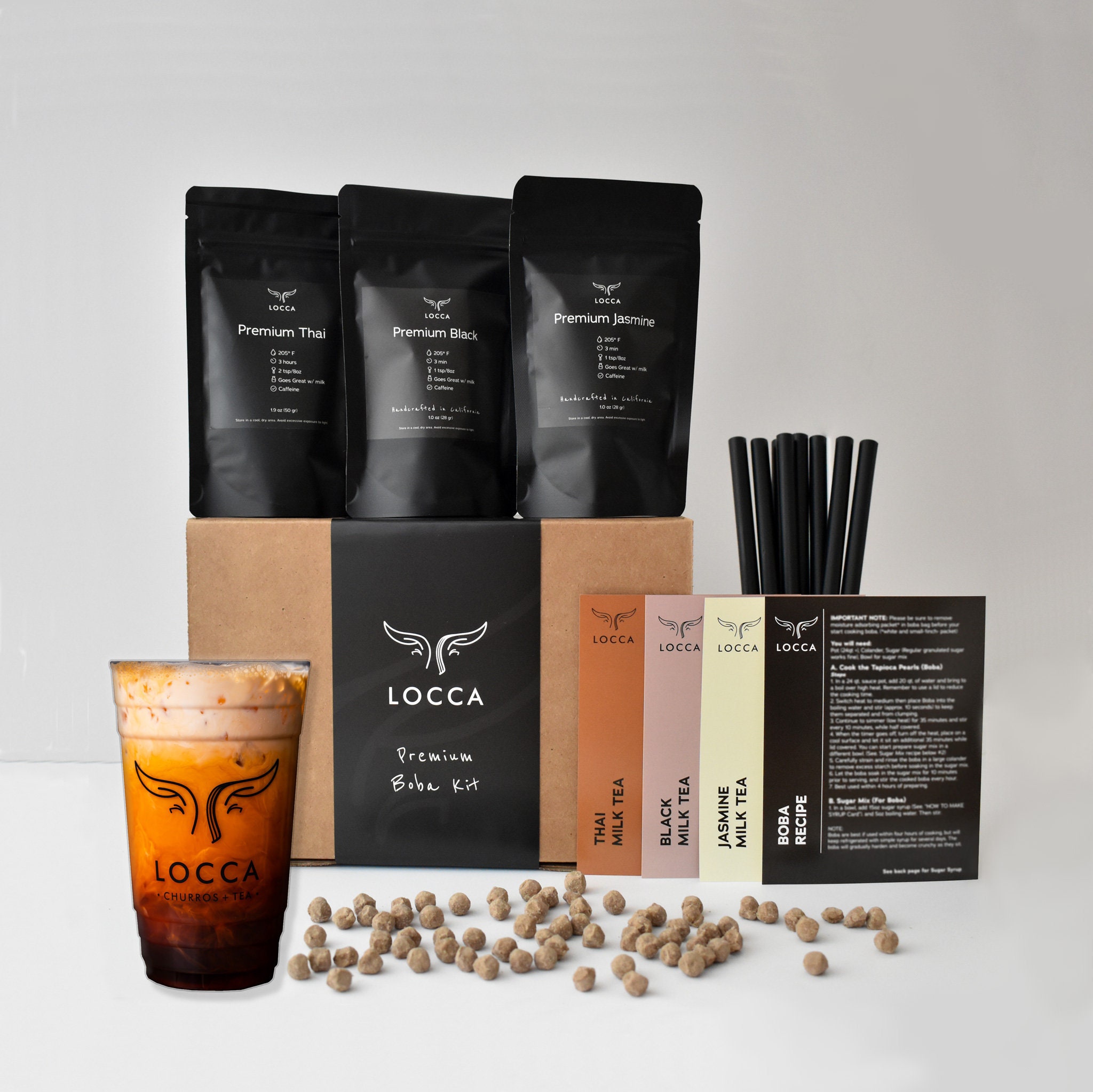 Thai Boba Tea Kit | Boba Lover Gift Set | Thai Boba Tea Kit With 3 Boba ...
