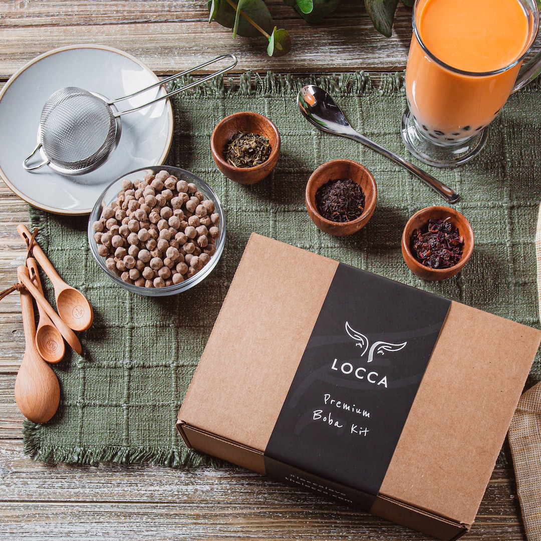 Boba Tea Kit Thai Set, Thai Boba Tea Kit With Thai, Jasmine and Black ...
