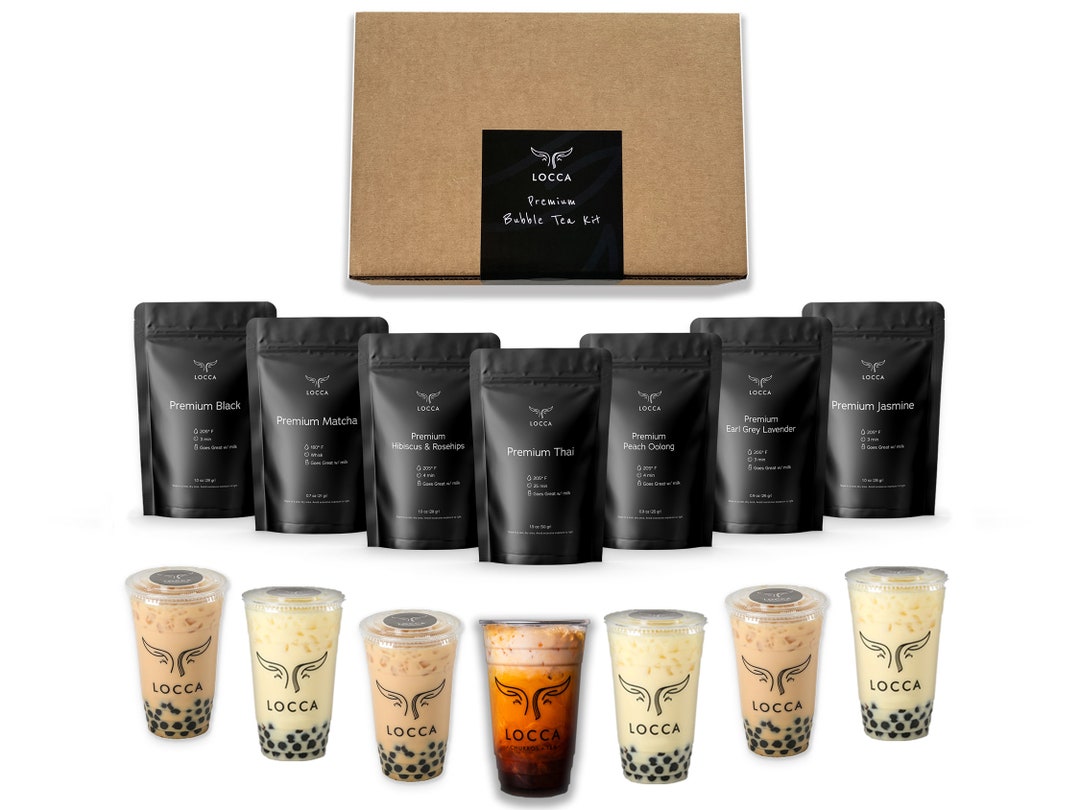 Locca Boba Tea Kit | Boba Party Kit | Bubble Tea Gift Kit | Boba Gift ...