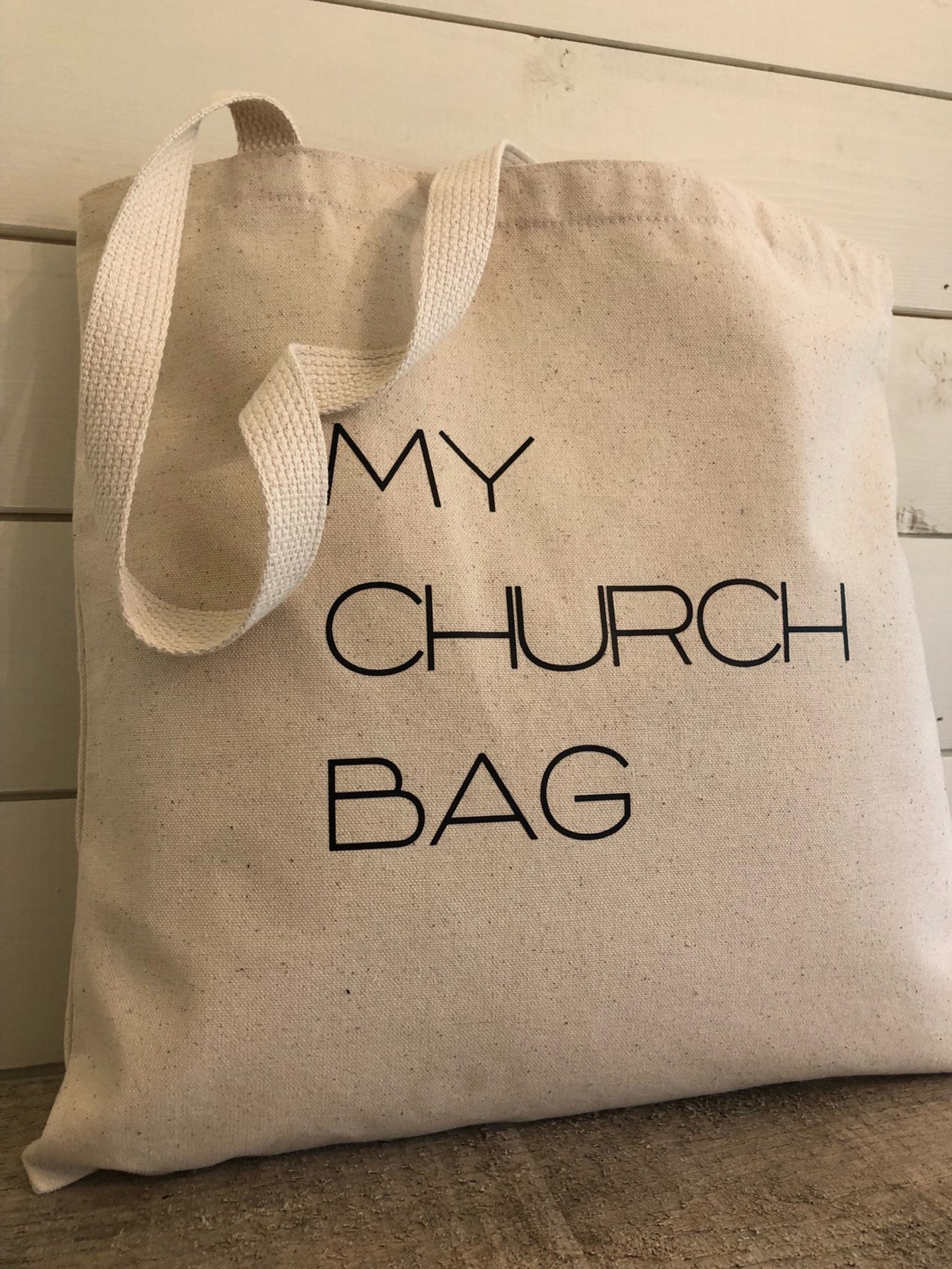 Tote Bag My Church Bag - Etsy