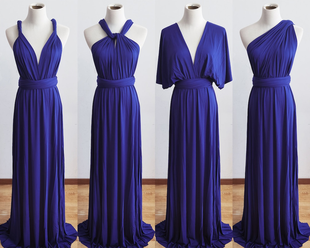 ROYAL BLUE Bridesmaid Dress, Infinity Dress, Multi-way Bridesmaid Dress ...