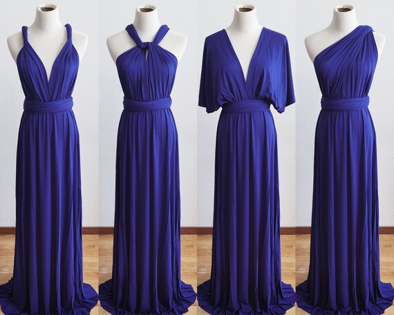 ROYAL BLUE Bridesmaid Dress Infinity Dress Multi-way - Etsy