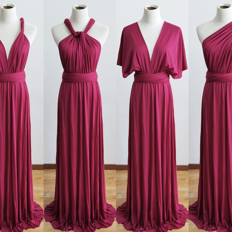 Fuchsia Dress Midi - Etsy
