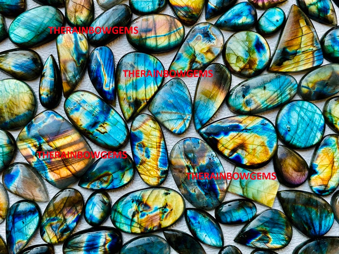 Labradorite, Labradorite Gemstone, Labradorite Cabochon in Different ...