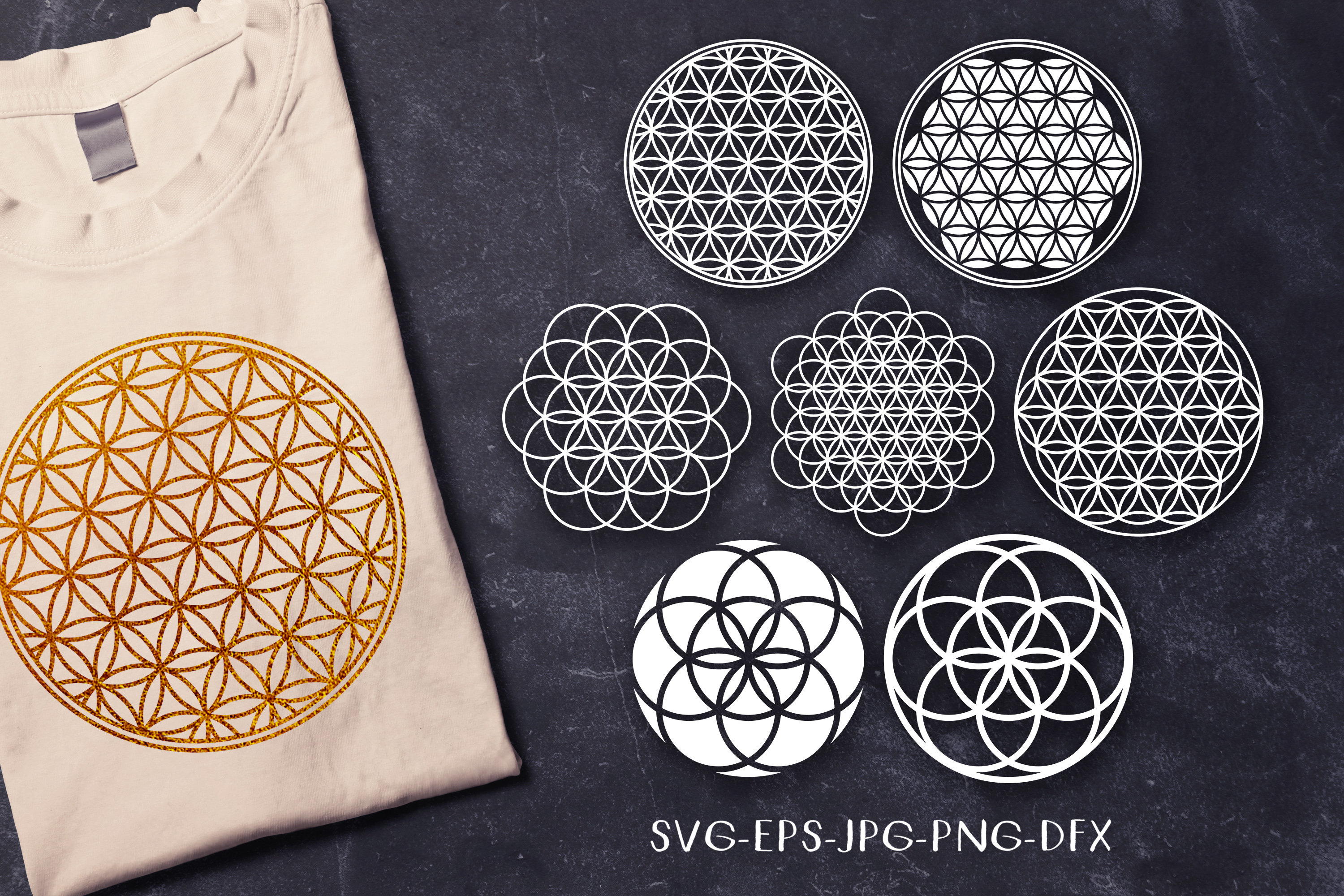 Blume des Lebens SVG-Set geometrische Kreis-Muster-ClipArt | Etsy Blume des Lebens SVG-Set geometrische Kreis-Muster-ClipArt | Etsy