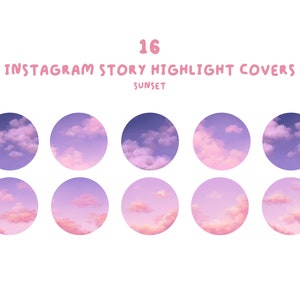 Sunset Instagram Highlight Covers, Instagram Highlight Icons, Sunset ...