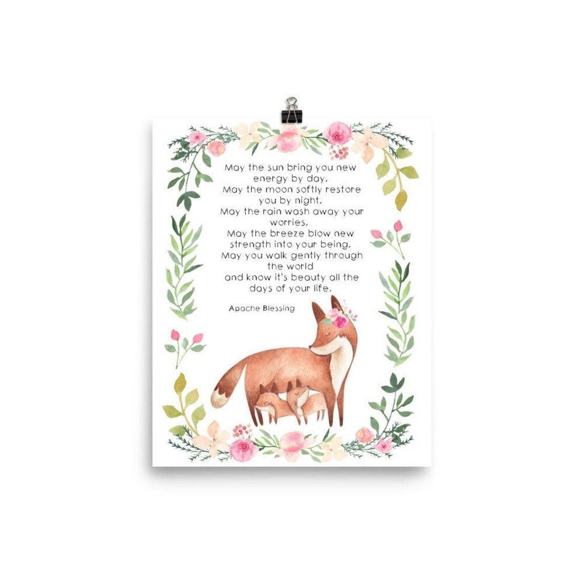 Apache Blessing Print for Children Childrens Nursery Print - Etsy UK