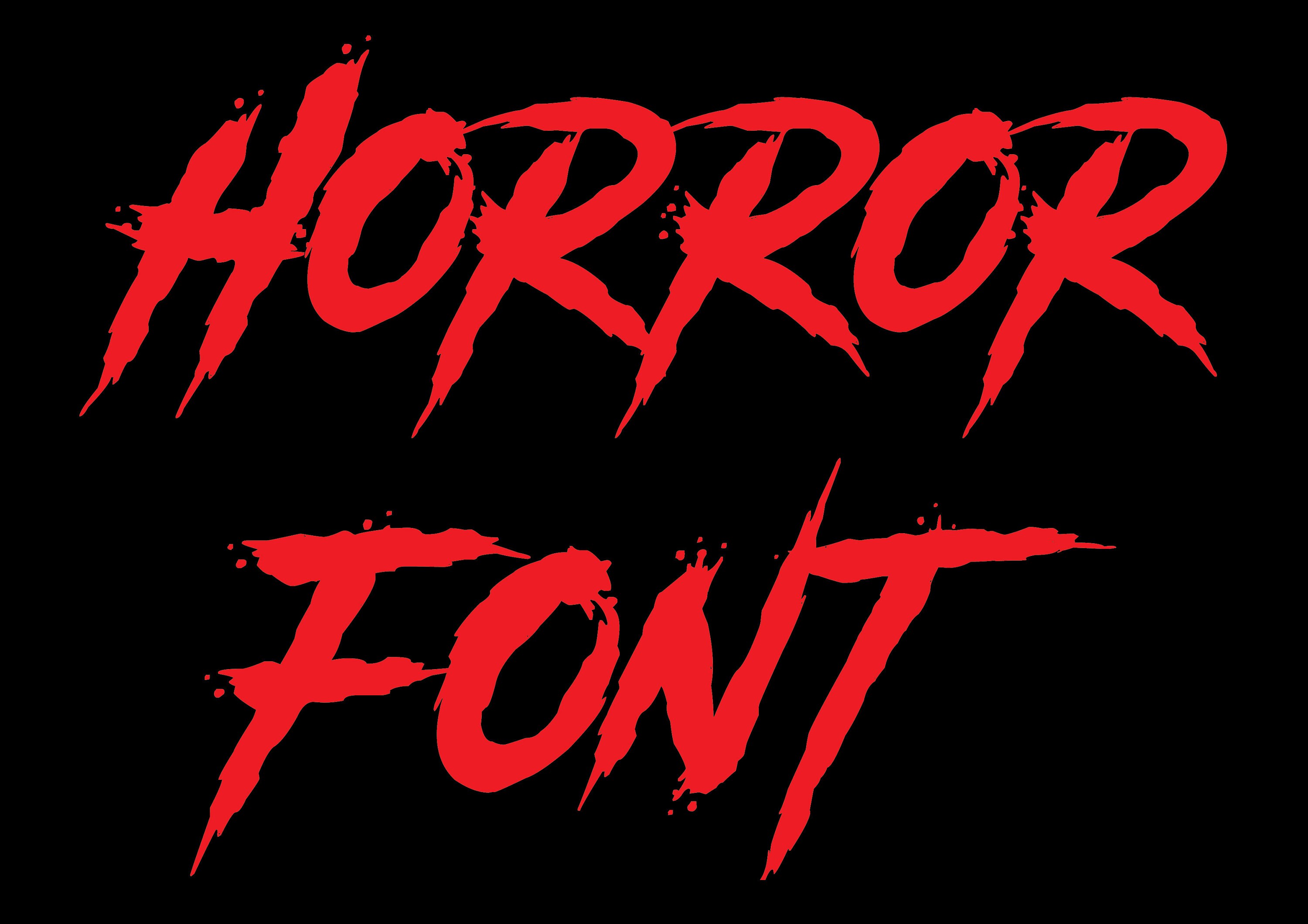 HORROR FONT SVG Horror Schriftart Clipart Schriftart für | Etsy