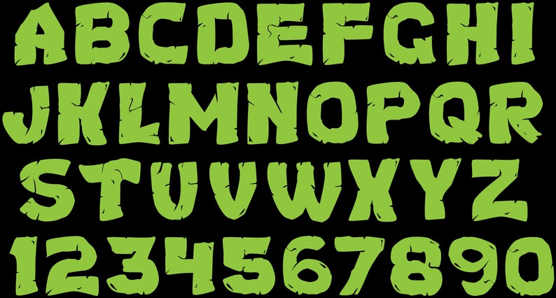 NINJA TURTLES FONT svg Turtles Alphabet Svg Ninja Turtles | Etsy